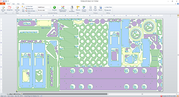 ProNest part nesting software